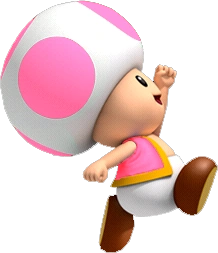 Pink Toad From Mario