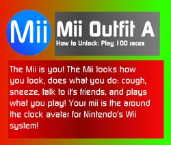 Mii (Outfit A) (Mario Kart Turbo!) | Fantendo - Game Ideas & More | Fandom