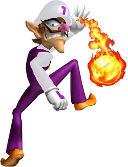 Fire Wario And Fire Waluigi