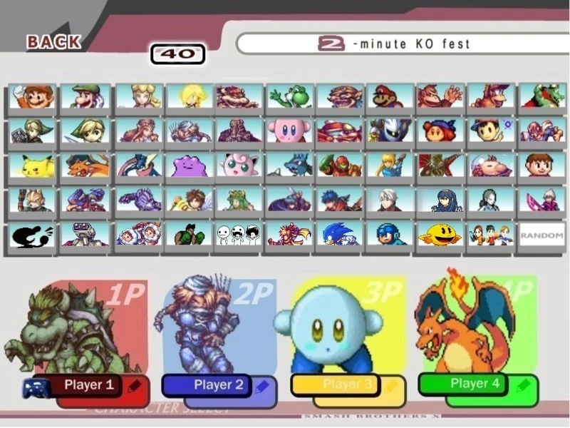 User blog:Greninja Knight/Super Smash Bros. 4 Roster MADE OF SPRITES ...