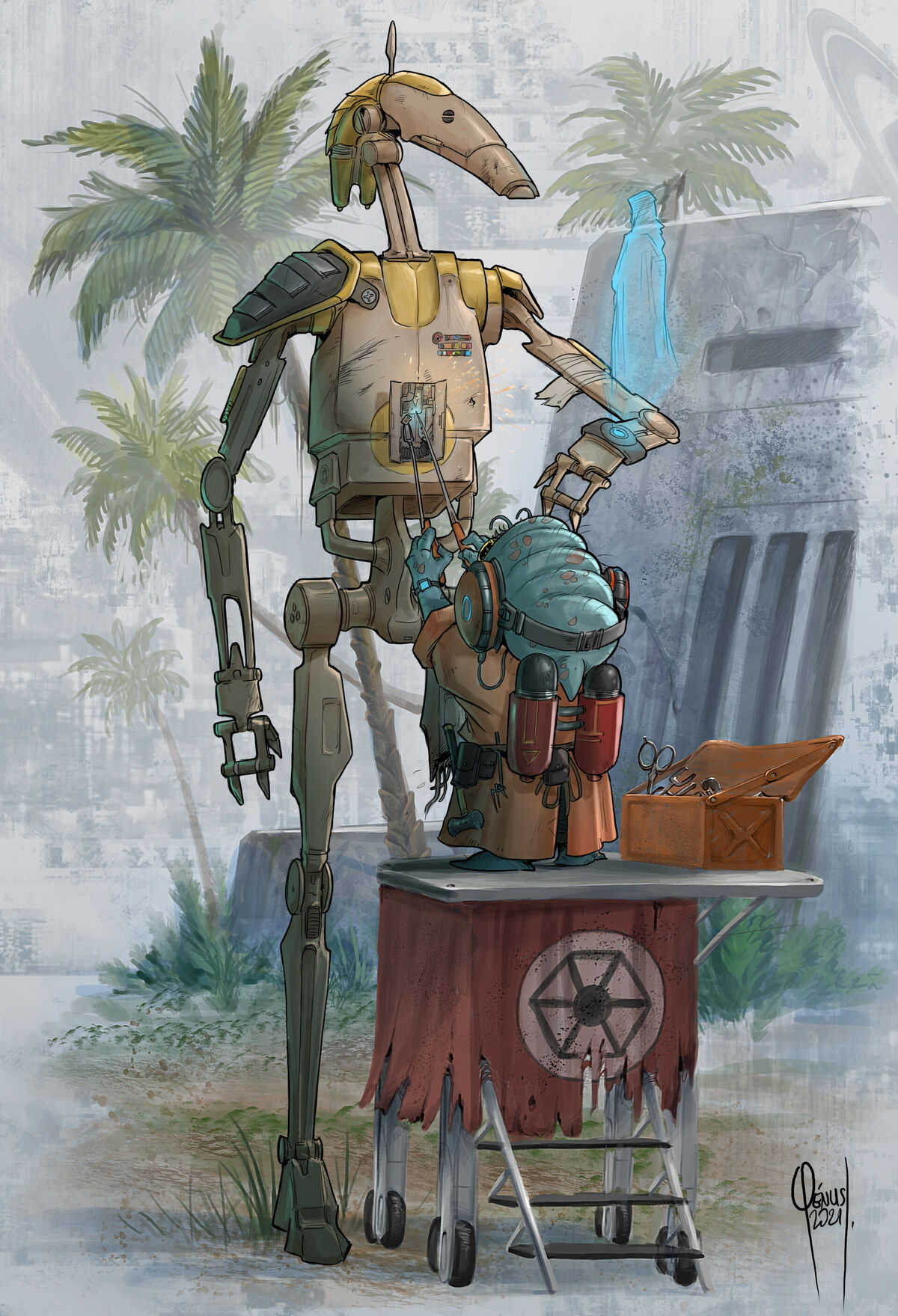 Oom Command Battle Droid Far Away Central Wiki Fandom