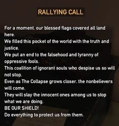 RALLYING CALL - Far Cry 5 Wiki