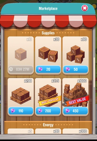 Marketplace | Farm Merge Valley Wiki | Fandom