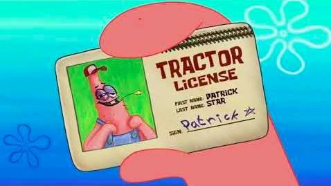 Patrick's tractor license | FarmerBob Lore Wiki | Fandom