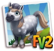 Mini-cheval Lusitanien gris pommelé | Wiki Farmville 2 | Fandom