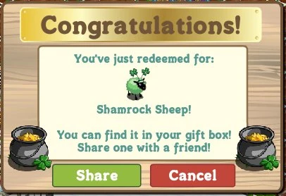 Shamrock Sheep | FarmVille Wiki | Fandom