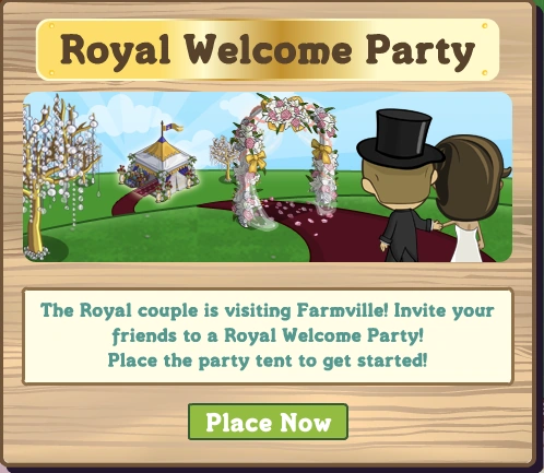 Royal Welcome Party | FarmVille Wiki | Fandom