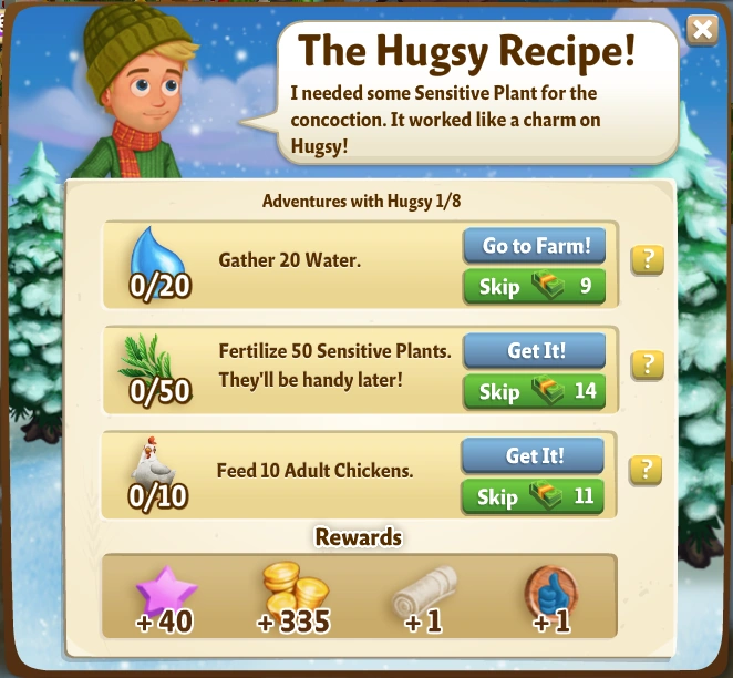 Adventures with Hugsy | FarmVille 2 Wiki | Fandom