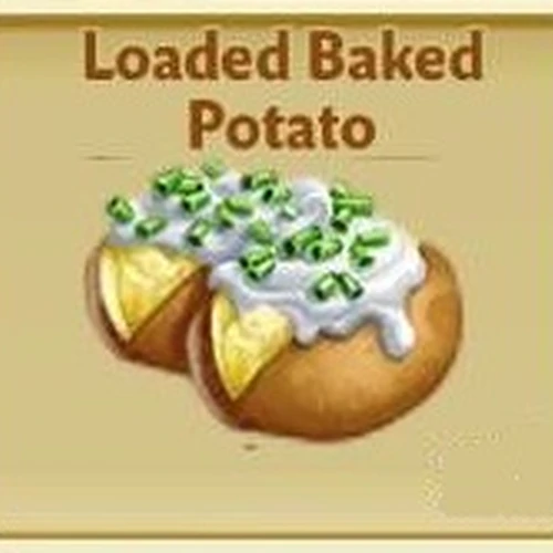 Loaded Baked Potato Cartoon