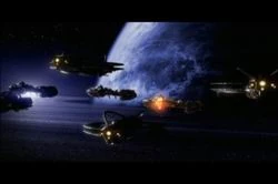 Opening battle of the Peacekeeper/Scarran War | Farscape Encyclopedia ...