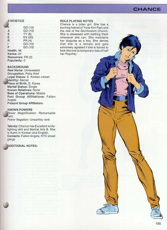 Chance | FASERIP Wiki | Fandom