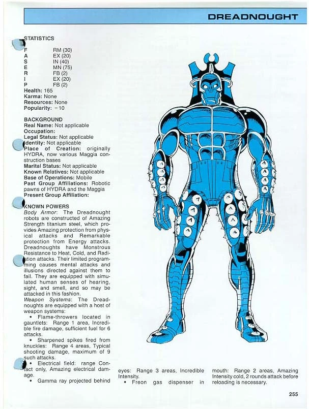 Dreadknought | FASERIP Wiki | Fandom