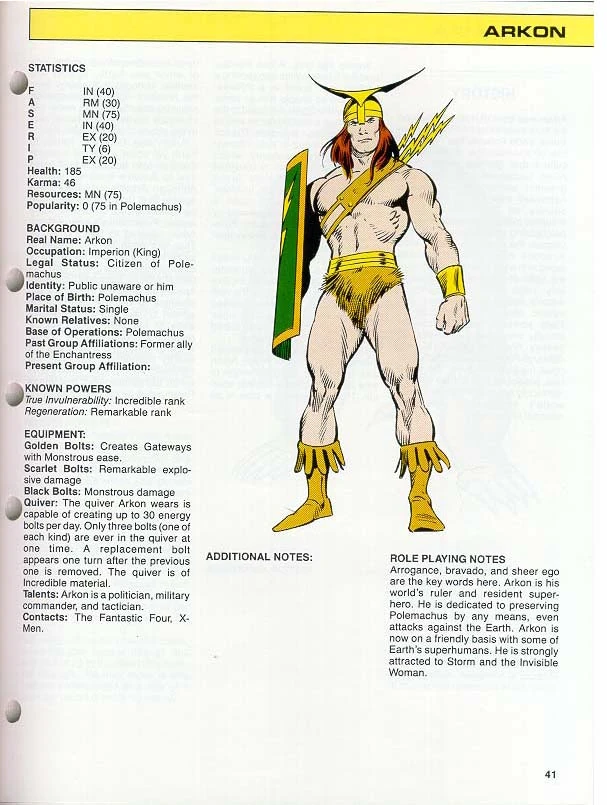 Arkon | FASERIP Wiki | Fandom