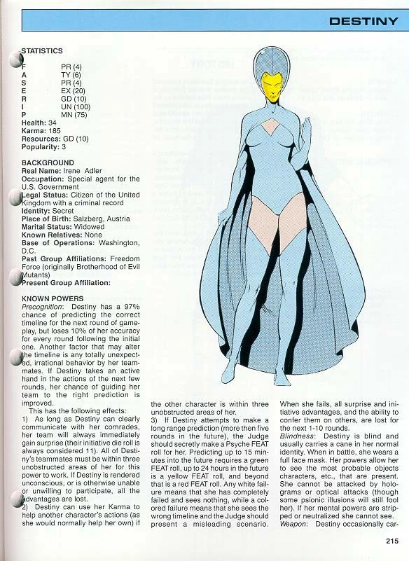 Destiny | FASERIP Wiki | Fandom