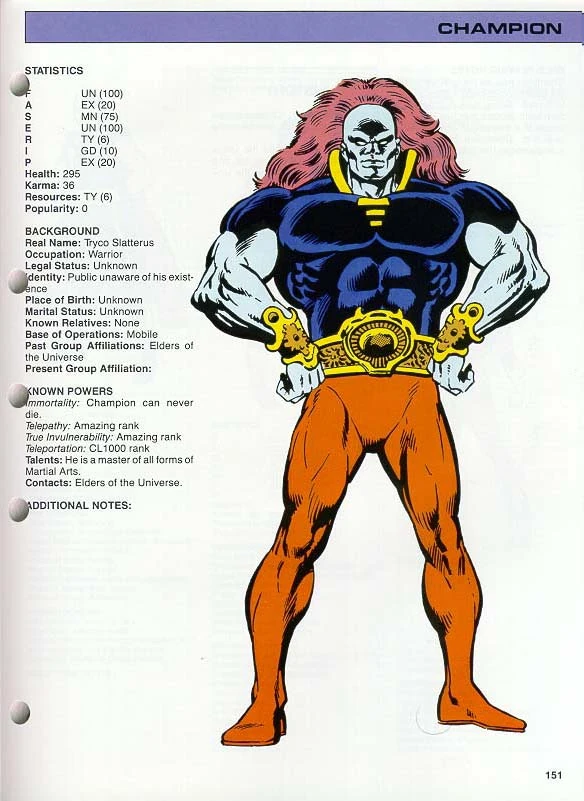 Champion | FASERIP Wiki | Fandom