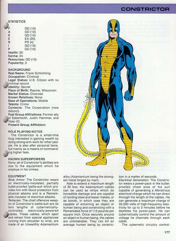 Constrictor | FASERIP Wiki | Fandom