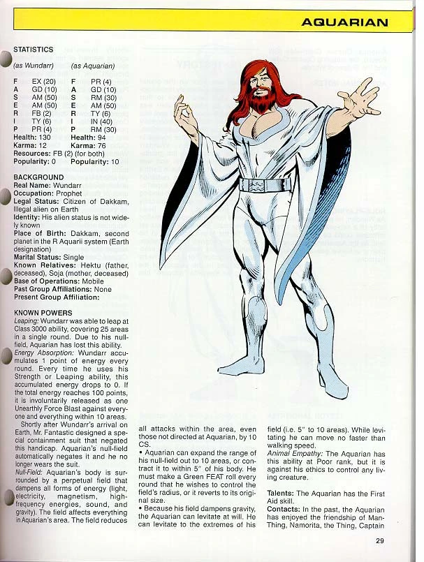 Aquarian | FASERIP Wiki | Fandom