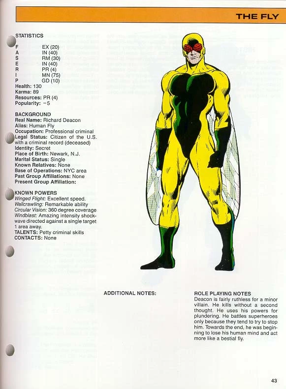 Fly | FASERIP Wiki | Fandom