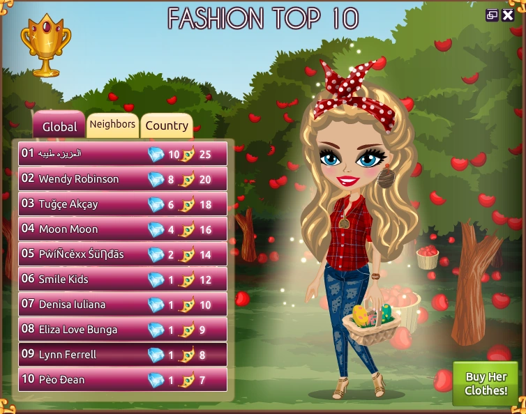 Global Top 10 | Fashland Wiki | Fandom