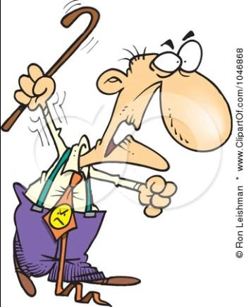 grumpy old men cartoon