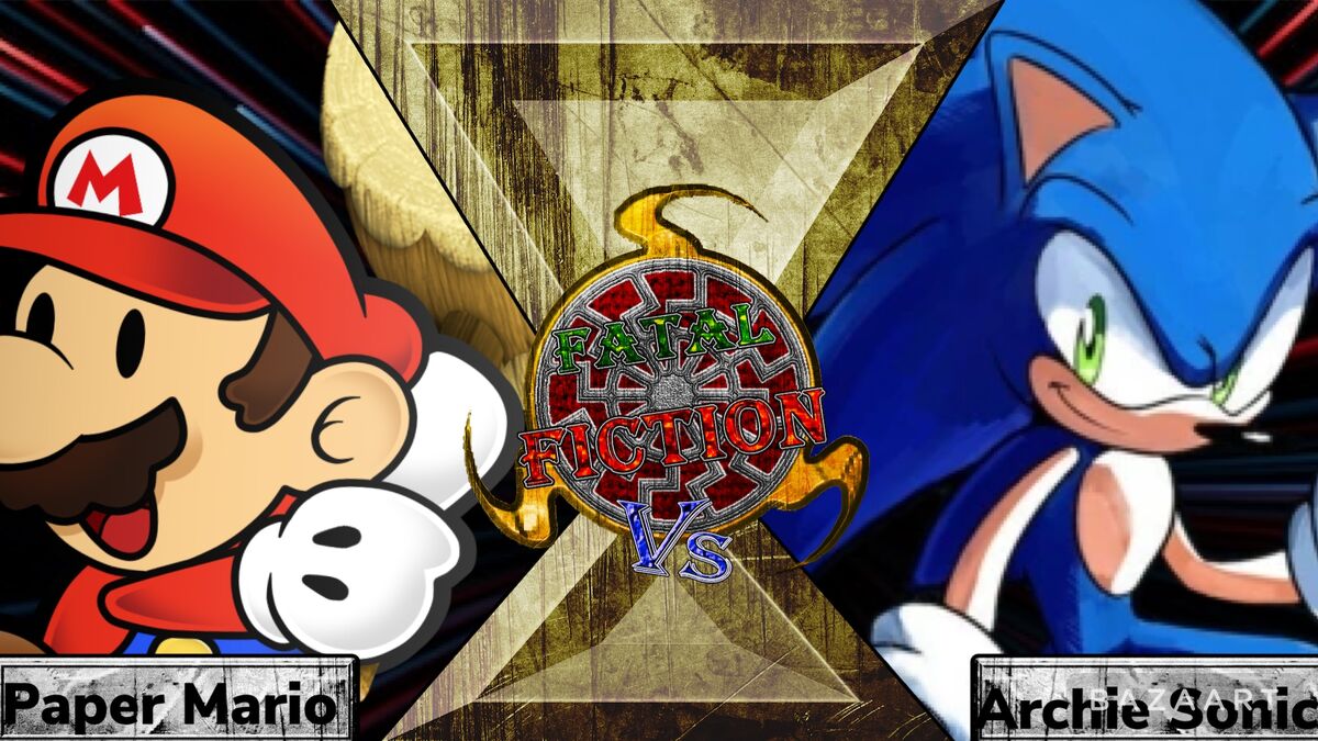 Paper Mario Vs Archie Sonic Fatal Fiction Fanon Wiki Fandom
