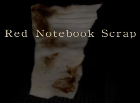 Red Notebook Scrap - Assistant Hirasaka's Notes 6 | Fatal Frame Wiki ...