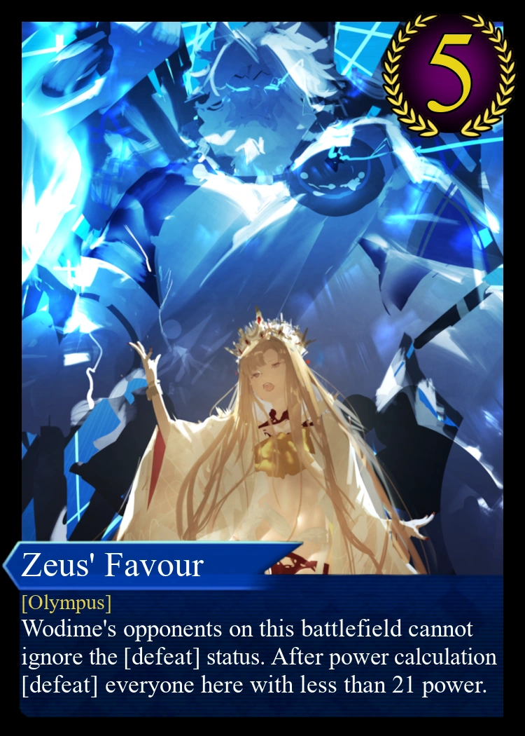Zeus' Favour | Fate/Domination Wiki | Fandom