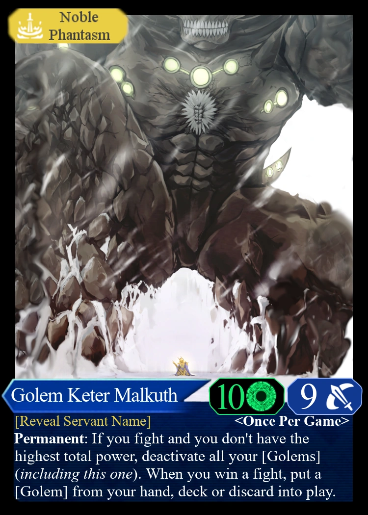 Golem Keter Malkuth | Fate/Domination Wiki | Fandom