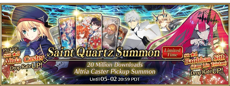 20M Downloads Campaign (US)/Summoning Campaign | Fate/Grand Order Wiki ...