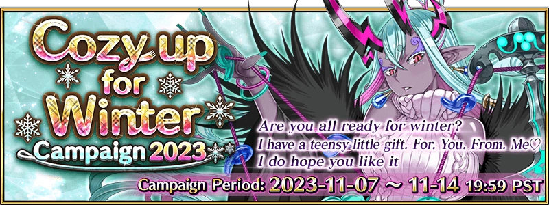 Cozy up for Winter Campaign 2023 (US) | Fate/Grand Order Wiki | Fandom