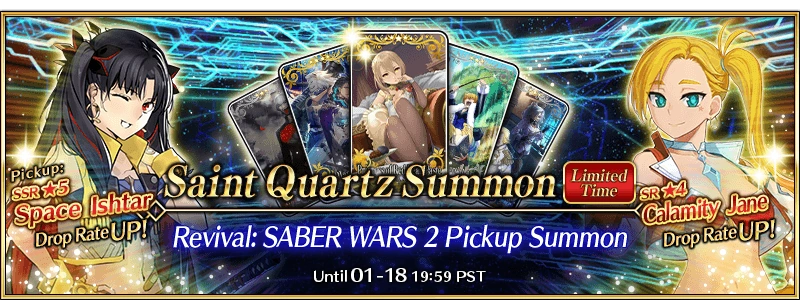 Saber Wars II Revival (US)/Summoning Campaign | Fate/Grand Order Wiki ...