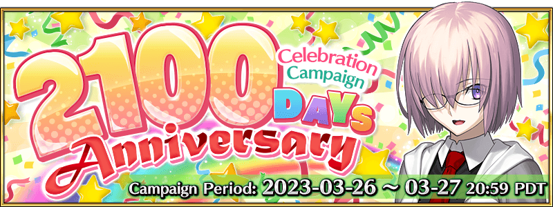 2100 Days Anniversary (US) | Fate/Grand Order Wiki | Fandom