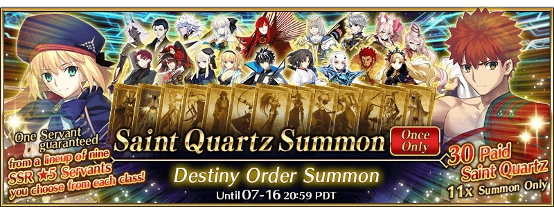 FGO Festival 2024 ~7th Anniversary~ (US)/Destiny Order Summon | Fate ...