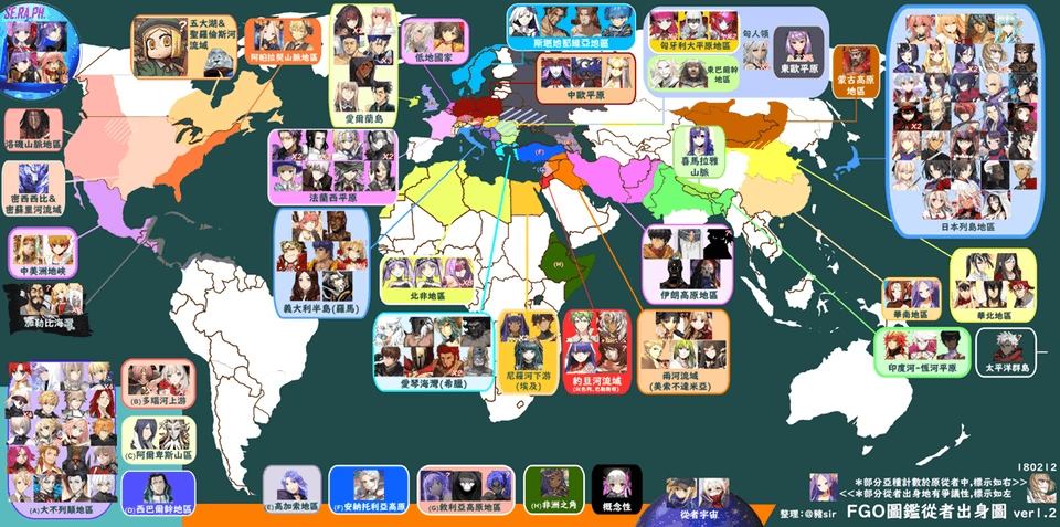 User blog:Dwijagad/Map Of Servants | Fate/Grand Order Wiki | Fandom