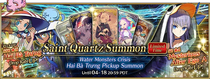 Water Monsters Crisis (US)/Summoning Campaign | Fate/Grand Order Wiki | Fandom