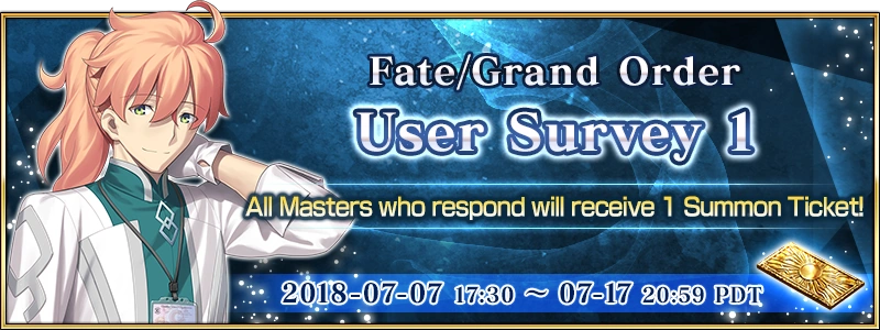 Fate/Grand Order User Survey 1 (US) | Fate/Grand Order Wiki | Fandom