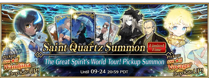 The Great Spirit's World Tour (US)/Summoning Campaign | Fate/Grand ...