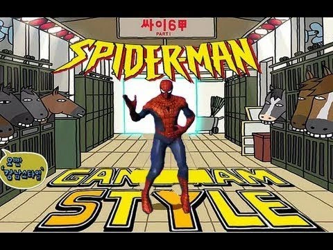 SPIDERMAN STYLE - GANGNAM STYLE ☆ 3D animated mashup parody | Fazz160 ...