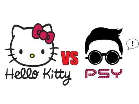 Hello Kitty do Gentleman (PSY Parody) ☆ 3D animated mashup parody ...