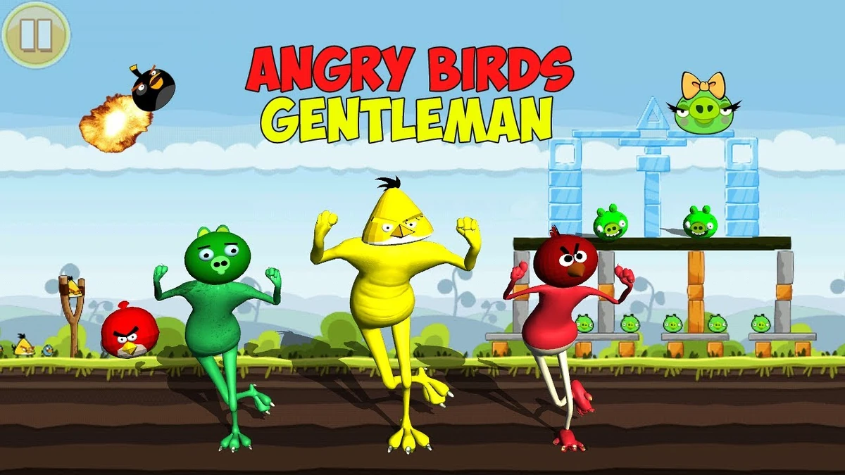 ANGRY BIRDS - GENTLEMAN ☆ 3D animated mashup parody | Wiki Fazz160 | Fandom