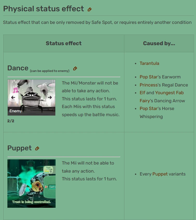 Discussion about Status effect page's format | Fandom