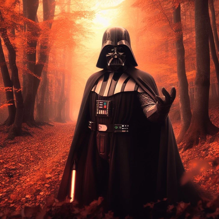 Some AI Art of Darth Vader in an Autumn Landscape | Fandom