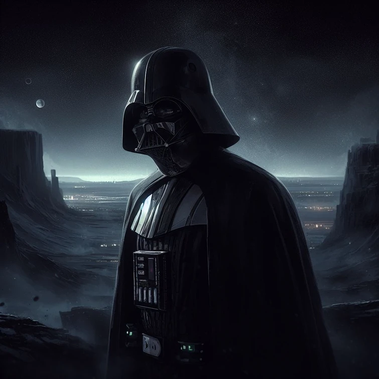 Some AI Art of Darth Vader Staring Into the Night Sky | Fandom