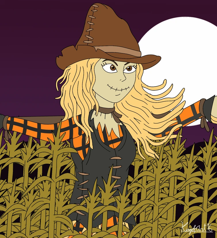 My version of Peggy in her scarecrow costume. Yes, it's on her fanart gallery. | Fandom