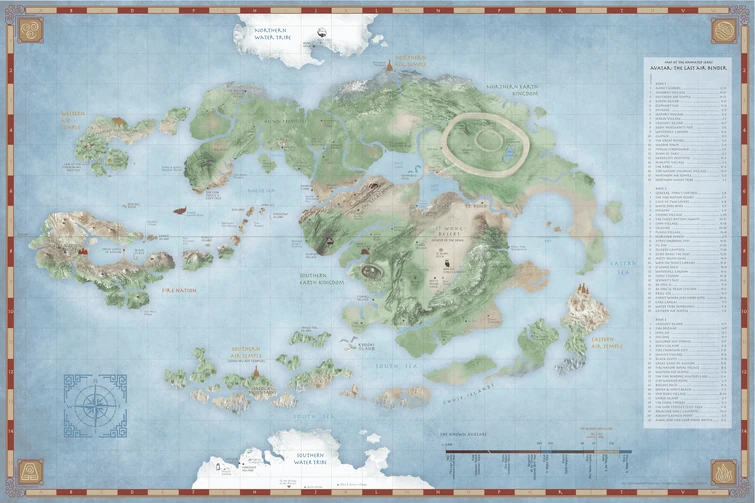 Looking for input on map I created of the Avatar World | Fandom
