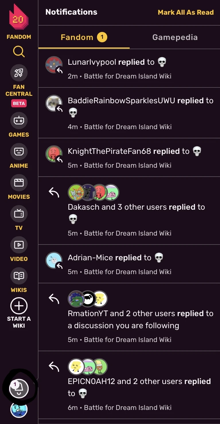 The ghost notif | Fandom
