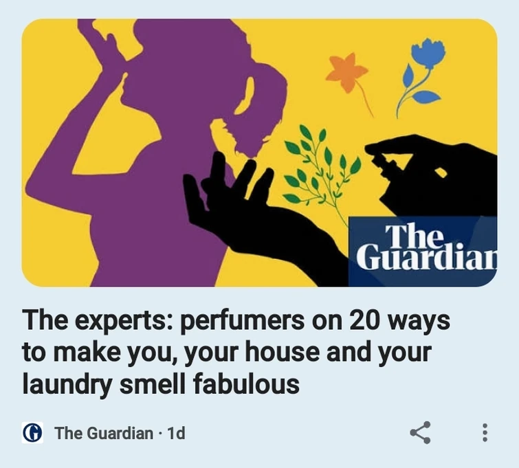 Perfumes are overrated | Fandom