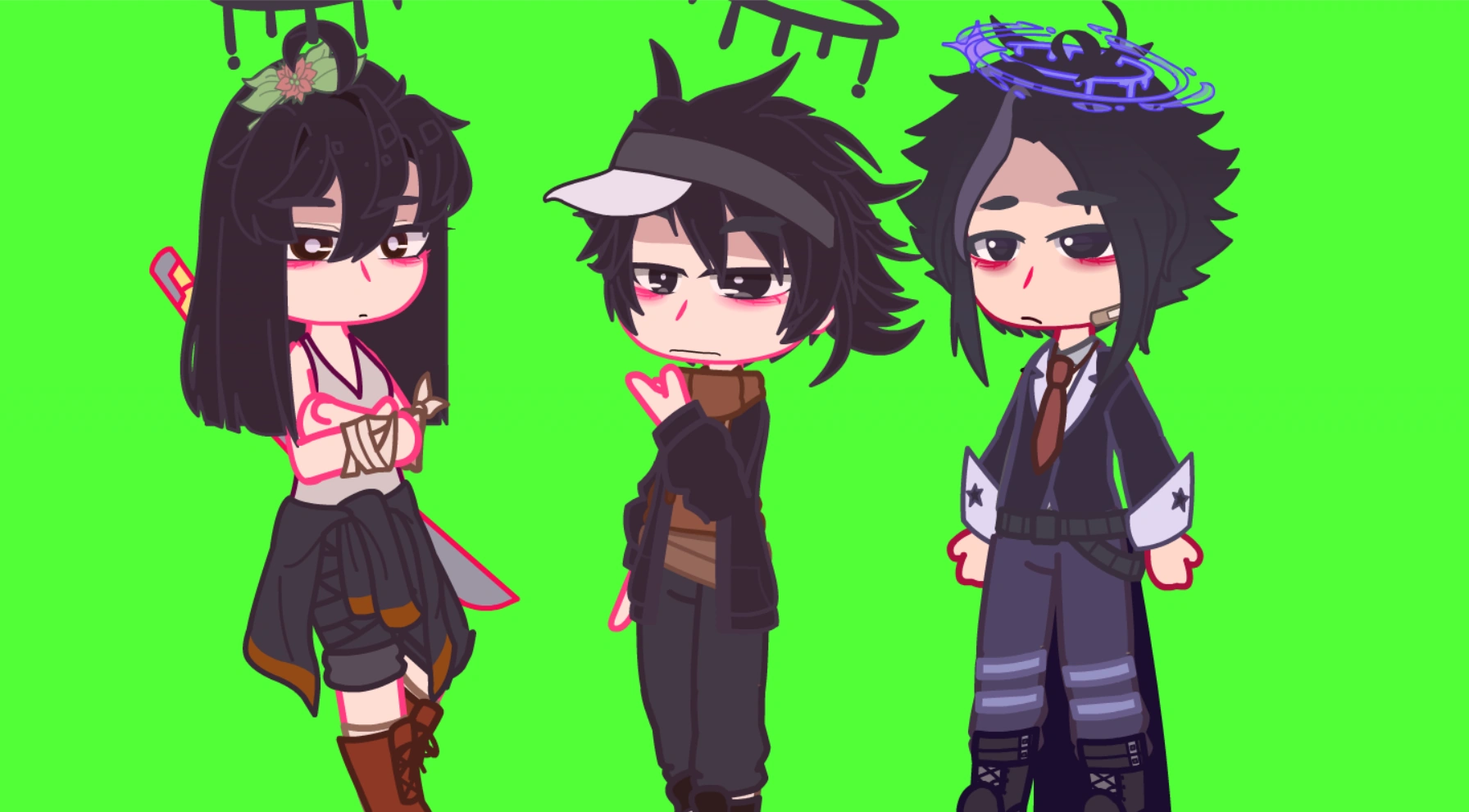 tried making the protagonists in gacha club | Fandom