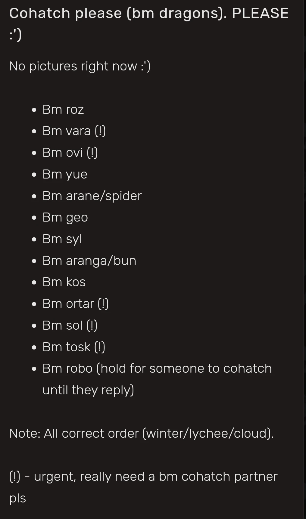 Cohatch pls.... Bm drags | Fandom