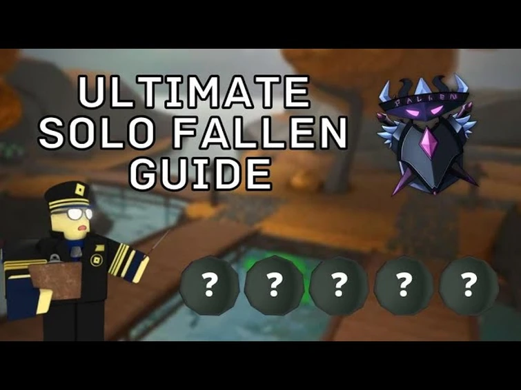 How to solo fallen | Fandom